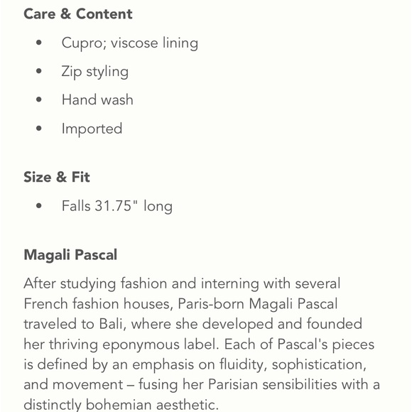 Magali Pascal | Dresses | Anthropologie Magali Pascal Carlina Wood ...